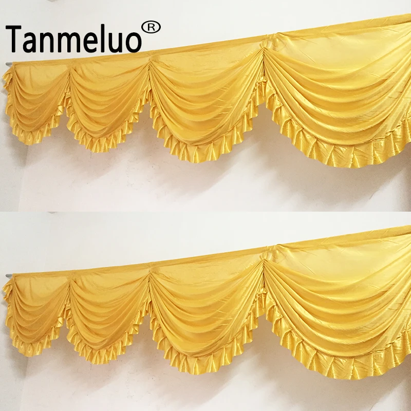 Ice Silk Material Wedding Backdrop Swags Decoration Event Party Swag ...