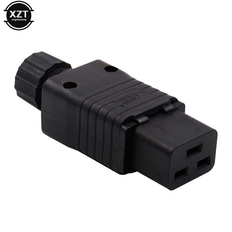 3 Pin IEC 320 C19 Male to Female C19 Adapter IEC 16A 250V Computer AC ...