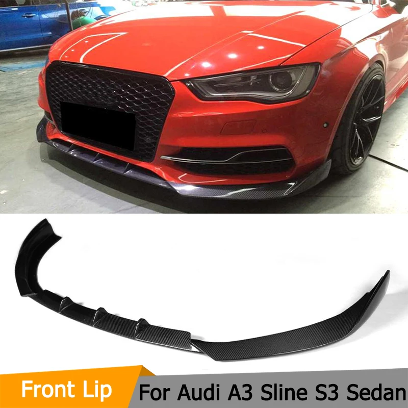 Car Front Bumper Lip Spoiler For Audi A3 Sline S3 Sedan 4 Door 2014 ...