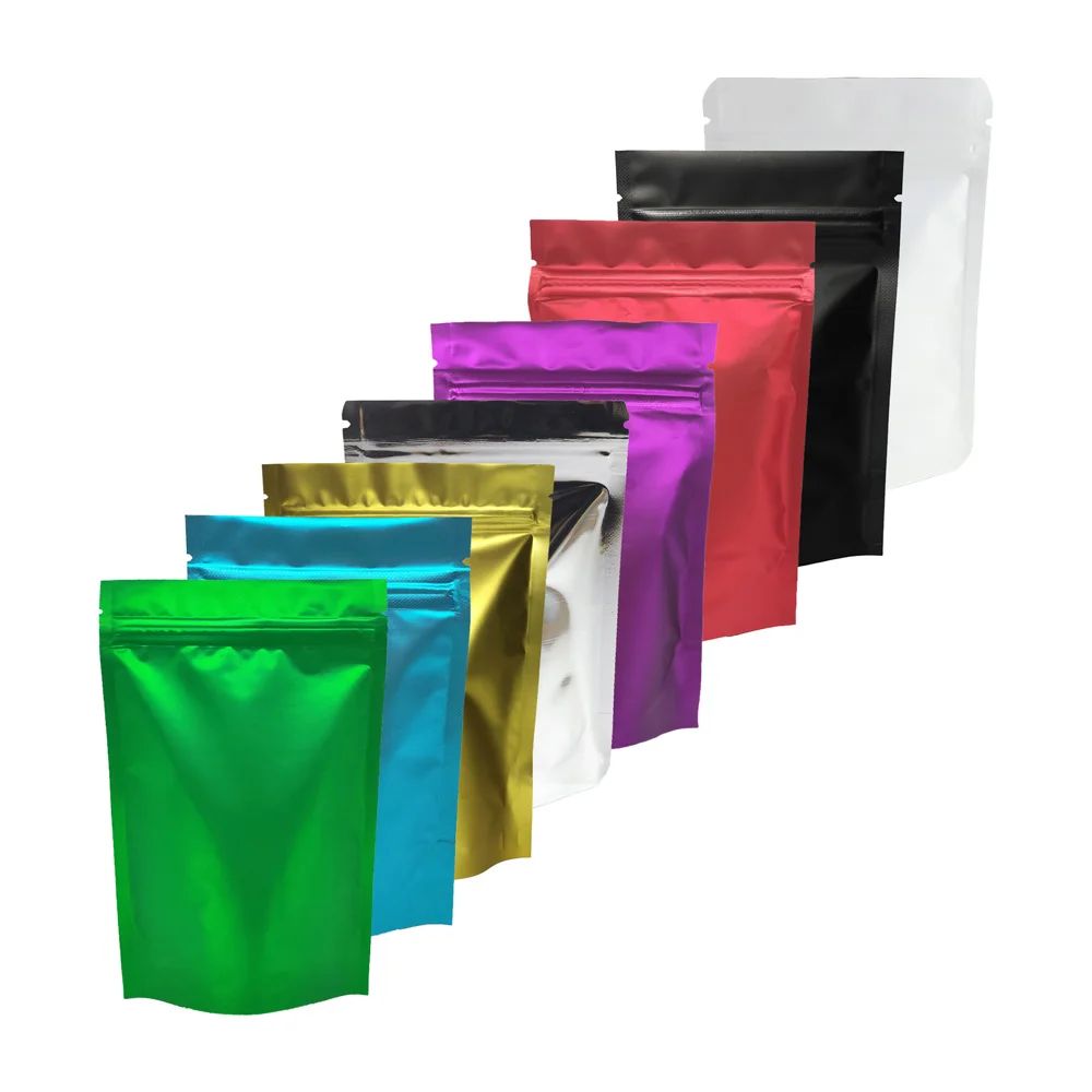 Plastic-Zak-Metallic-Mylar-Ziplock-Zak-Stand-Klep-Zak-Hersluitbare ...