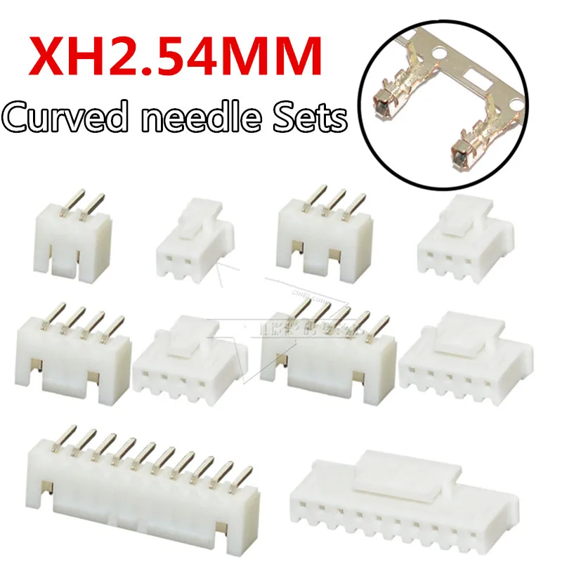 20Sets-XH2-54-wire-Connector-XH-2-54mm-Curved-pin-Header-Housing ...