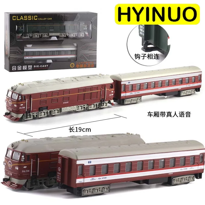 1/87 China Diecast Alloy Train Model With Sound Or Light And Pull Back ...