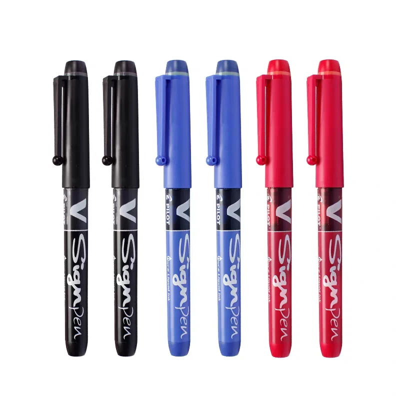 6pcs-PILOT-V-Sign-Pen-1-0mm-Large-capacity-Signature-Pen-SW-VSP ...