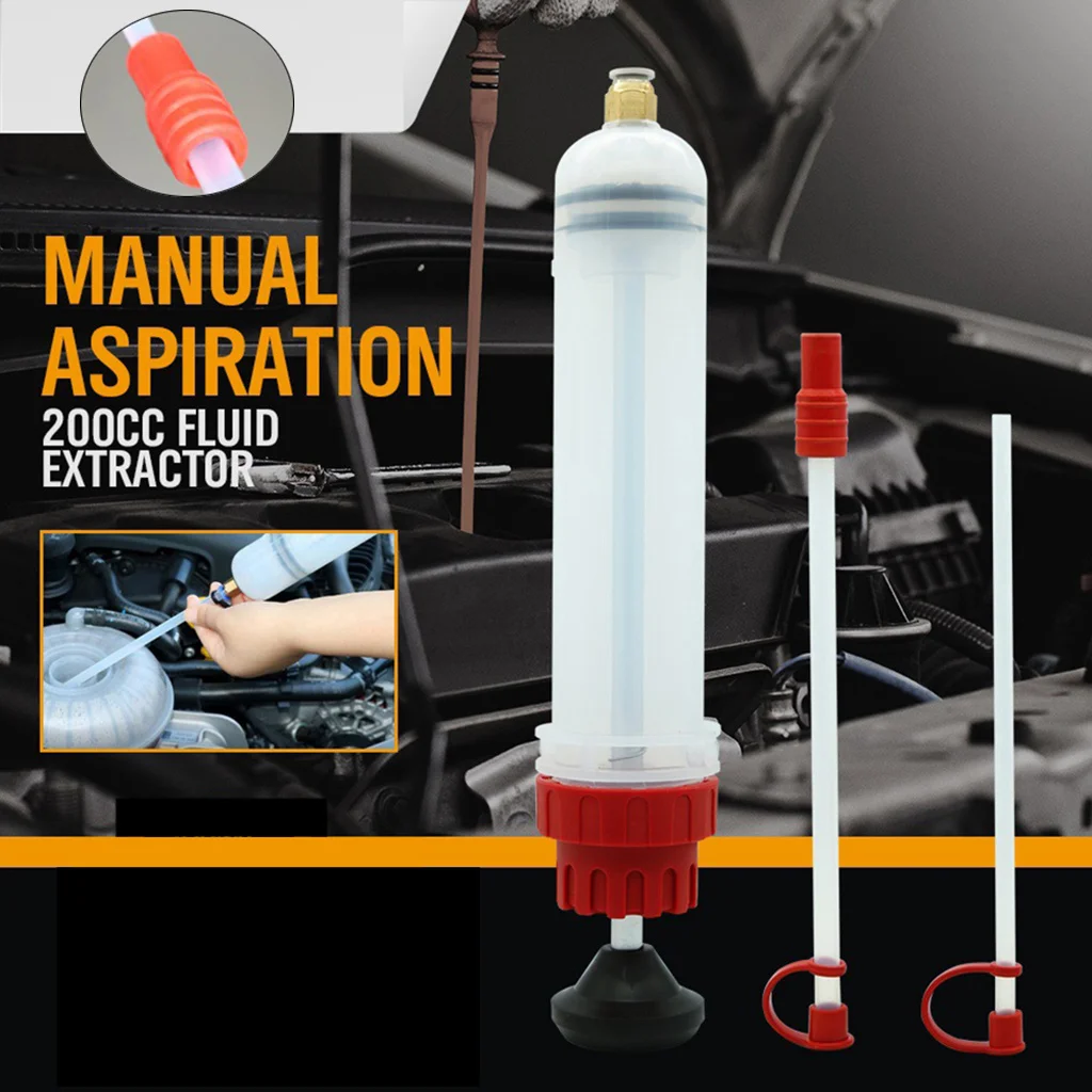200cc Fluid Extractor Fluid Pump Manual Suction Vacuum Fuel Car ...