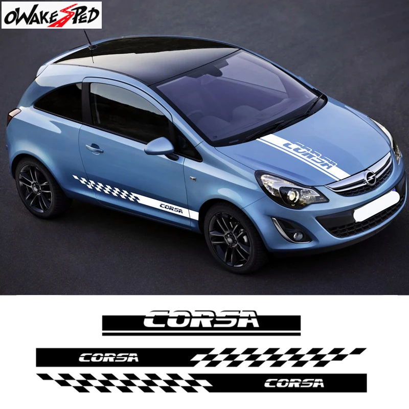 Calcomanías de vinilo para coche Opel Corsa c e d, pegatina de ...