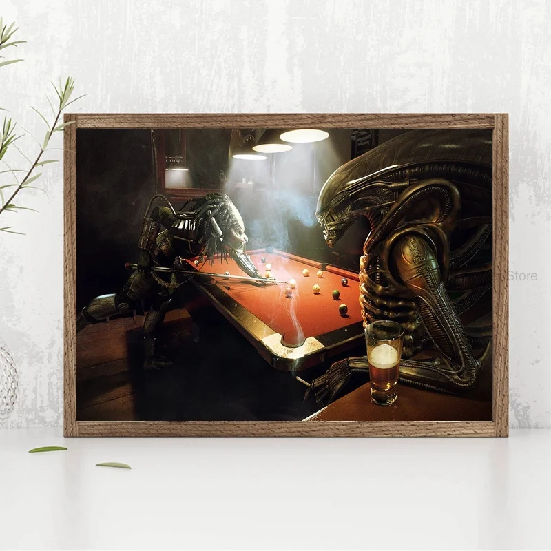 Alien Vs Predator Alien Art Canvas Poster Home Decor 12x18 24x36inch ...