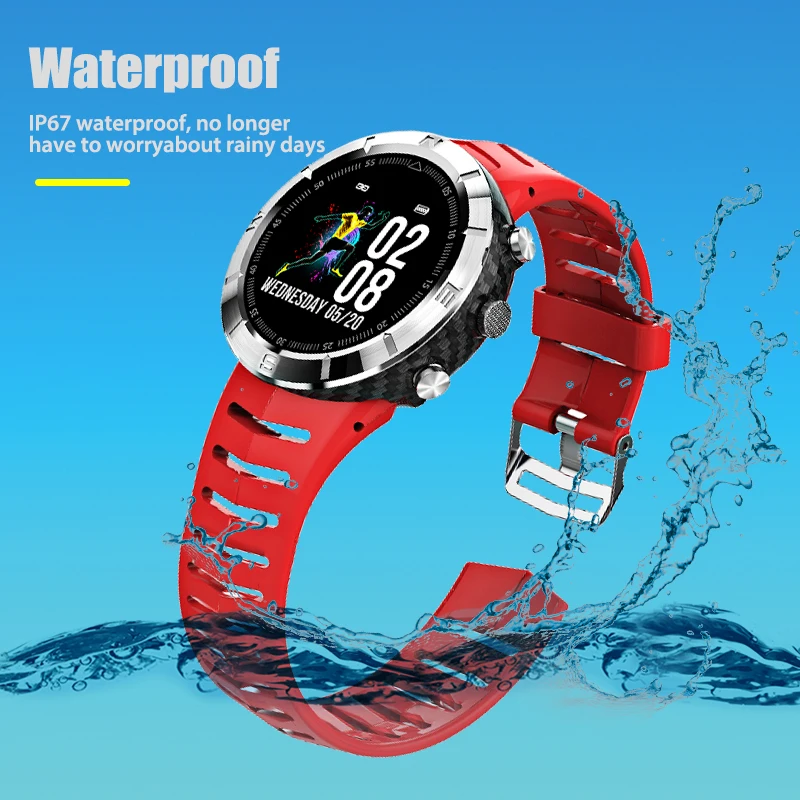 Review Top FEIKU DT08 Round Touch Screen Sport Smart Watch HRV Detection IP67 Waterproof Heart ...