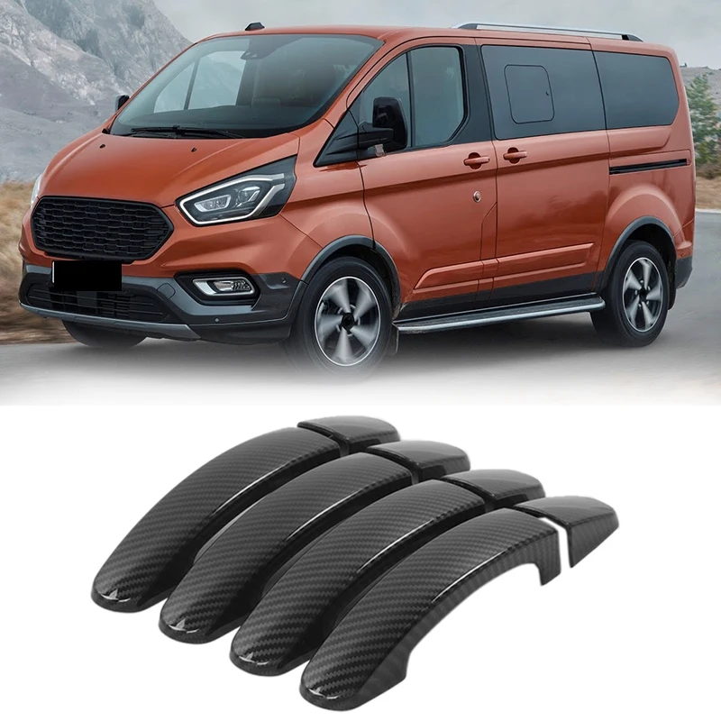 5Pcs Car Door Handle Cover Trim for Ford Transit Custom Tourneo 2014 ...