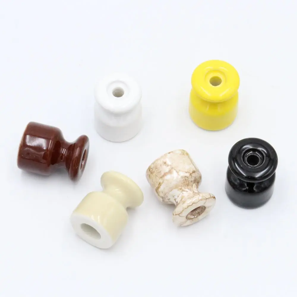10/50Pcs Porcelain Insulator for Wall Wiring Ceramic Electrical ...