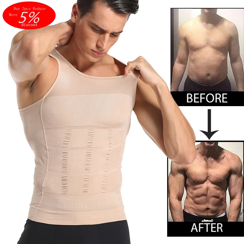 Mens-Slimming-Body-Shaper-Men-Waist-Shapers-Sissy-Running-Shirt ...