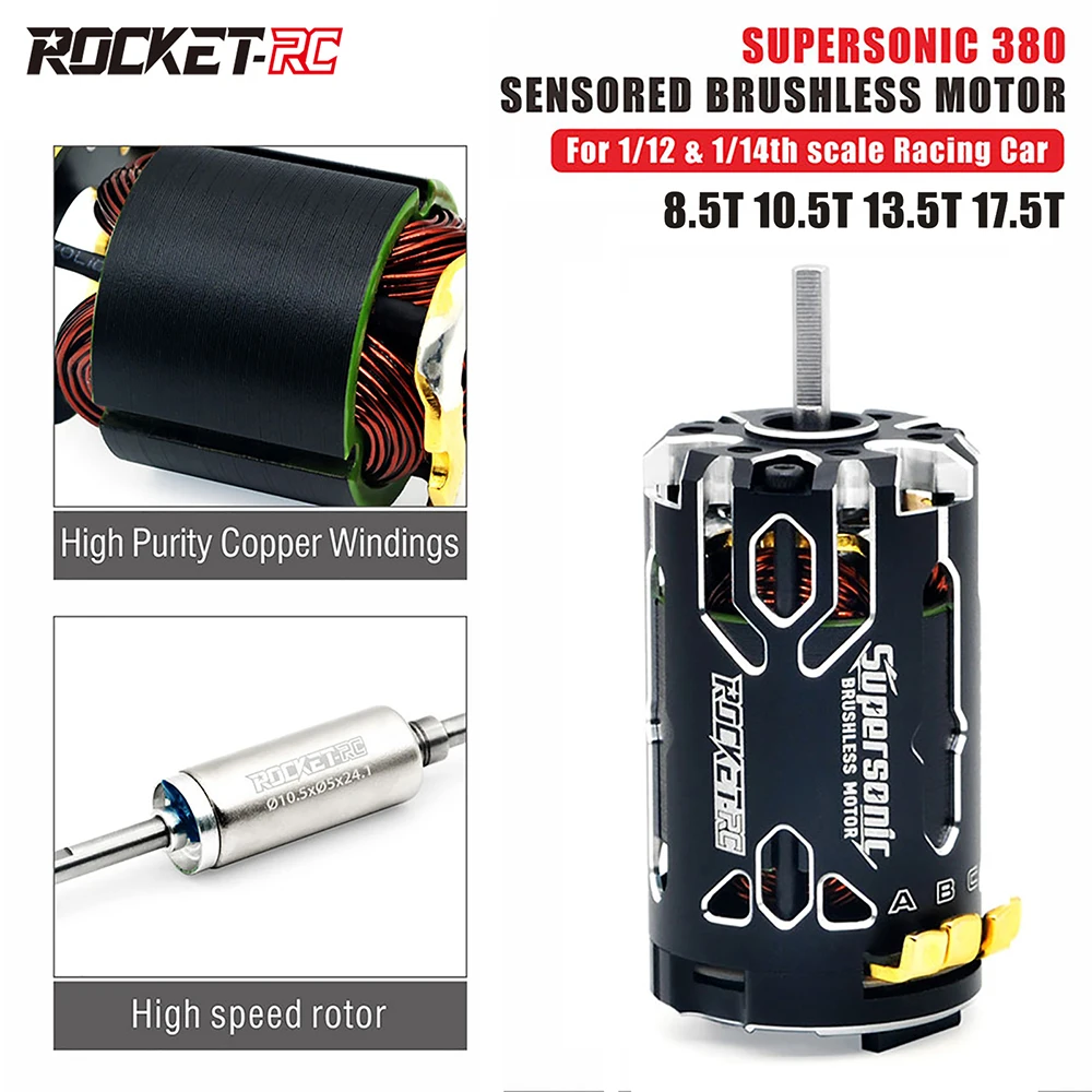Rocket-rc Supersonic 380 8.5t 10.5t 13.5t 17.5t Sensored Brushless ...