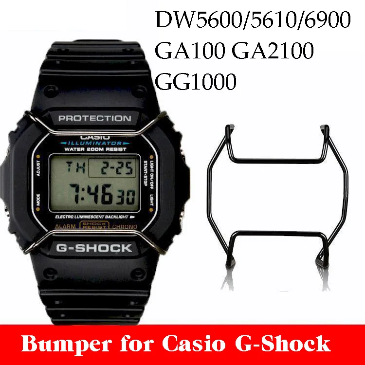 Metal Wire Guard Bumper for Casio G Shock DW5600/5610/6900 GA100 GA2100 ...