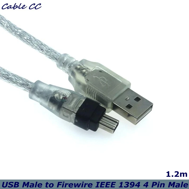 USB-Male-to-Firewire-IEEE-1394-4-Pin-Male-iLink-Adapter-Cord-Firewire ...