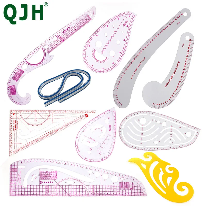 French Curve Sewing Set Sewing Ruler Multi-functional Sewing Tools ...