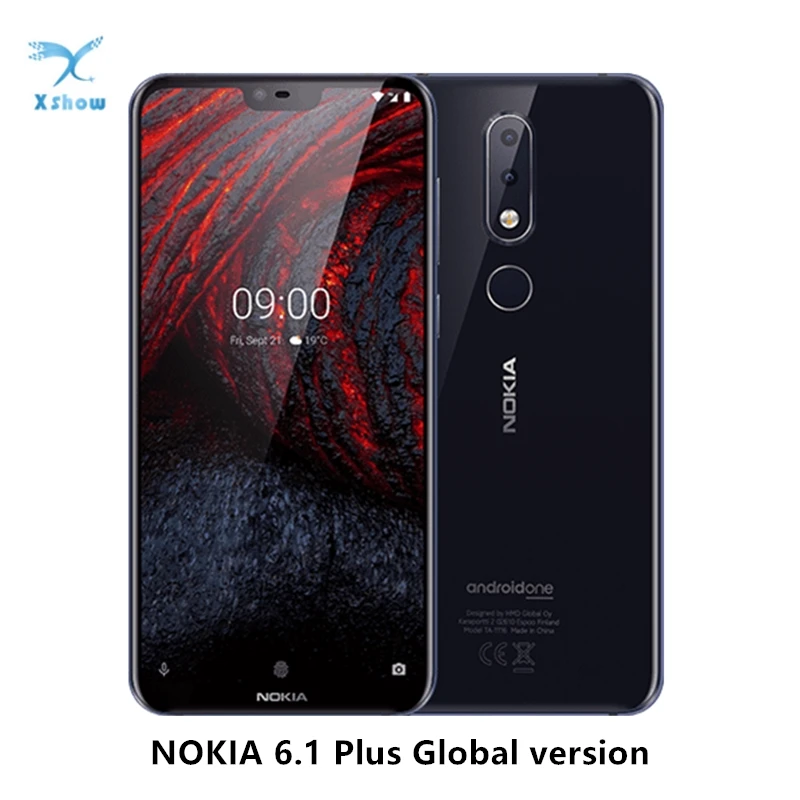 Nokia 6.1 Plus Android Smartphone 5.8" 4GB RAM 64GB ROM Snapdragon 636 Octa Core Fingerprint 4G ...