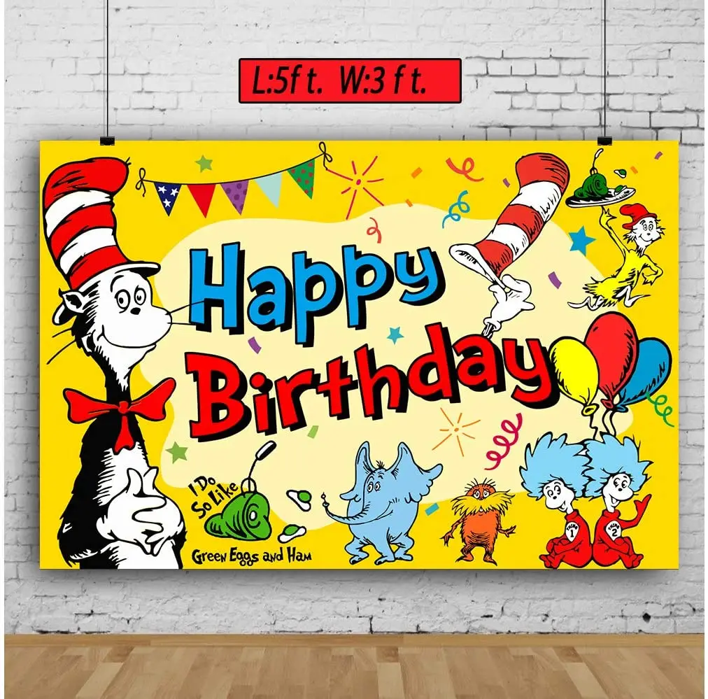 Dr Seuss Backdrop