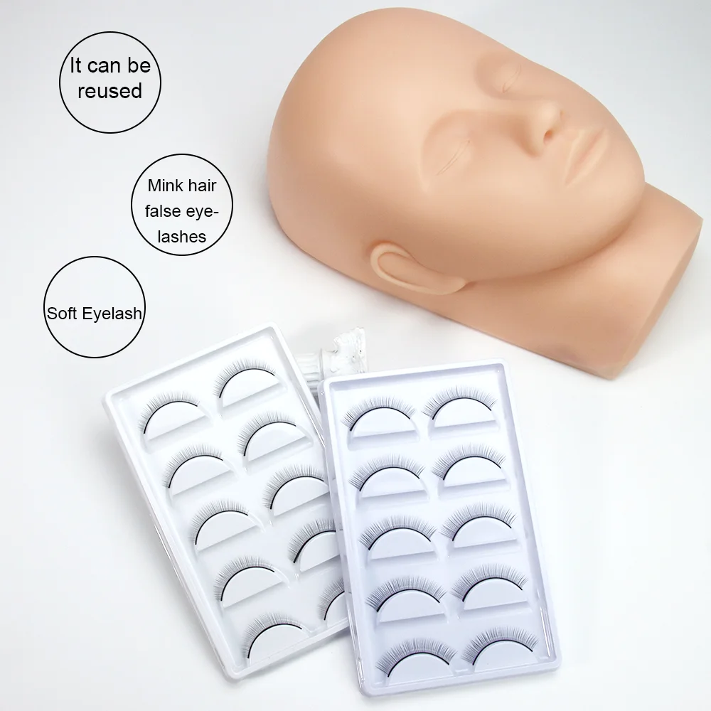 GLAMLASH 5 Pairs/Set False Eyelashes Handmade Training Lashes For ...