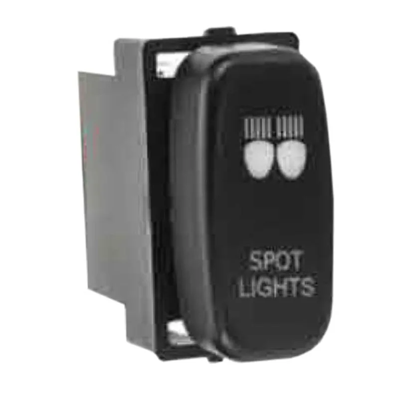 12V Push Button Switch LED Light Bar/Spot Light 40mm x 21mm Blue LED ...