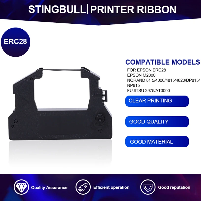 3.1m Black Erc28 Compatible Printer Ribbon For Epson Erc28 M2000 Norand ...