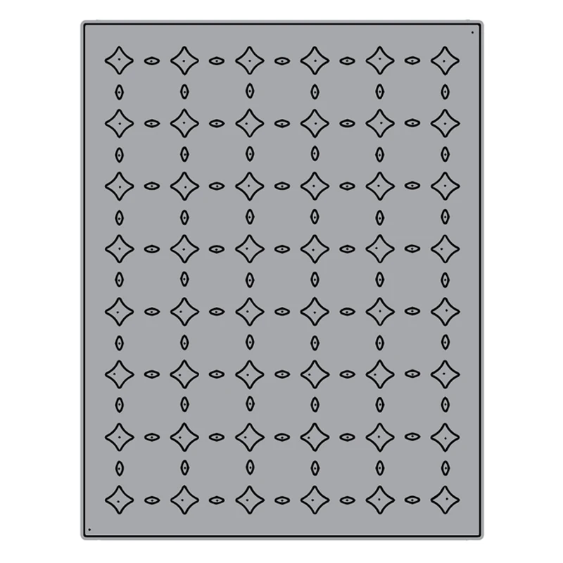 Classic Diamonds Backdrop Die Rectangle Frame Background Metal Cutting ...