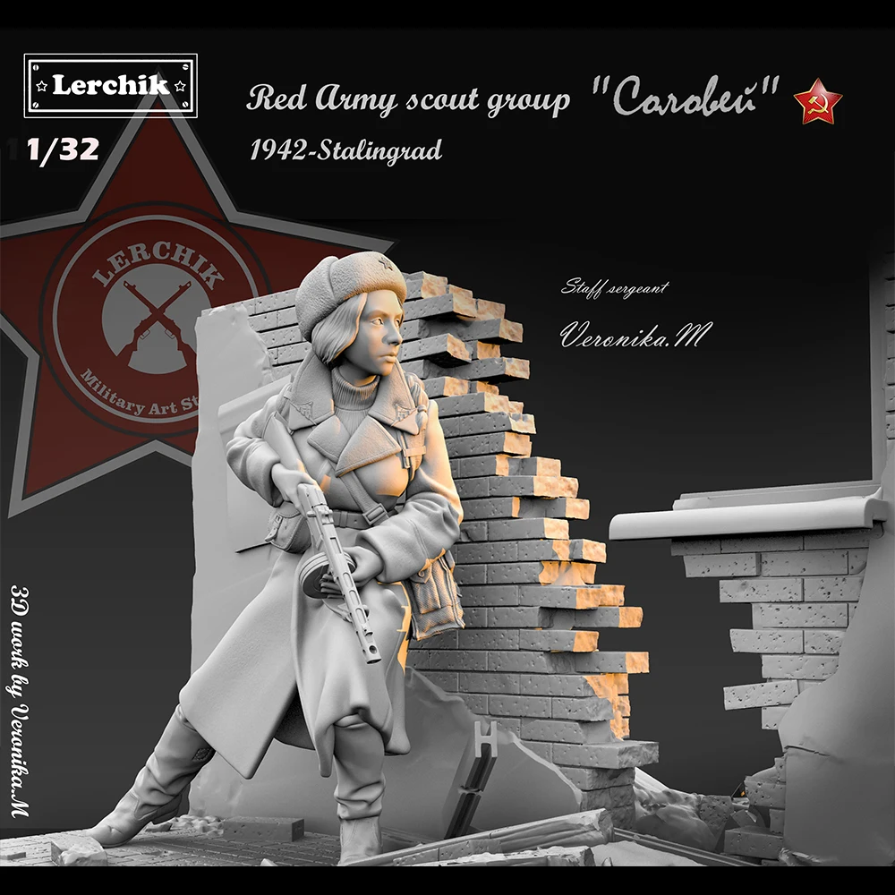 [Lerchik] KA35024 1/35โซเวียตลาดตระเวนกลุ่ม 'Solovey'|ชุดการสร้างโมเดล ...