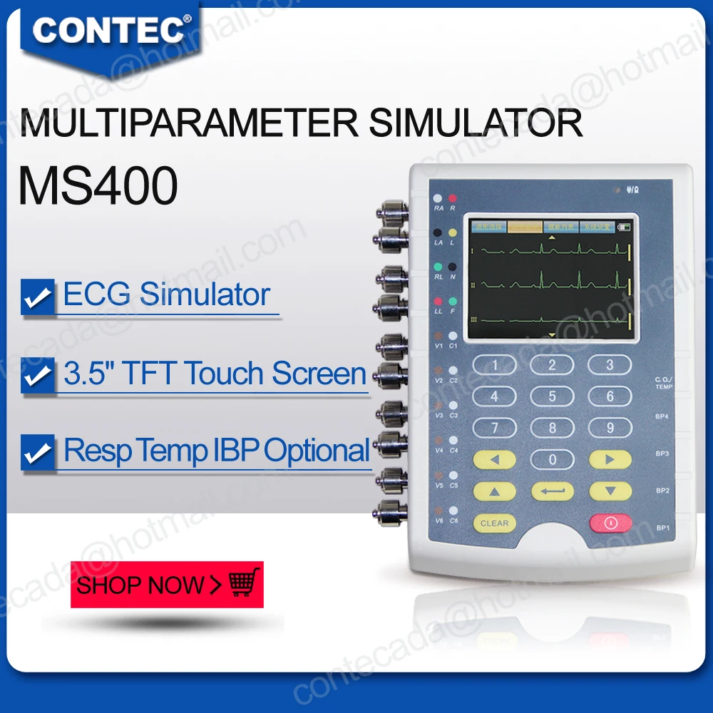 Contec-simulador-de-paciente-de-temperatura-MS400-multipar-metros-ECG ...