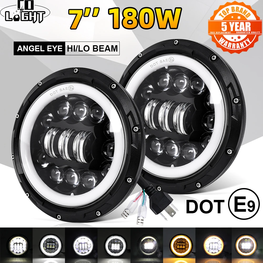 Faro-led-de-7-pulgadas-para-motocicleta-Lada-Niva-linterna-con-haz-de ...