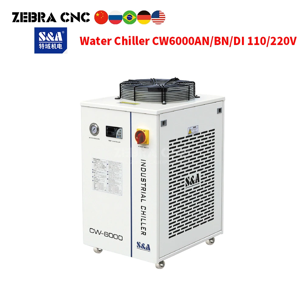 CW 6000 Water Chiller S&A CW6000AN CW6000BN CW6000DI For Laser Machine ...