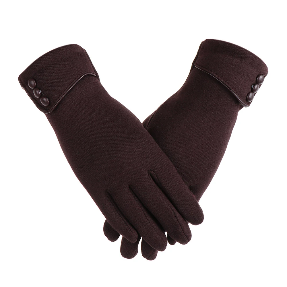 New Winter Warm Gloves Women Touch Screen Fleece Lined Thermal Mittens ...