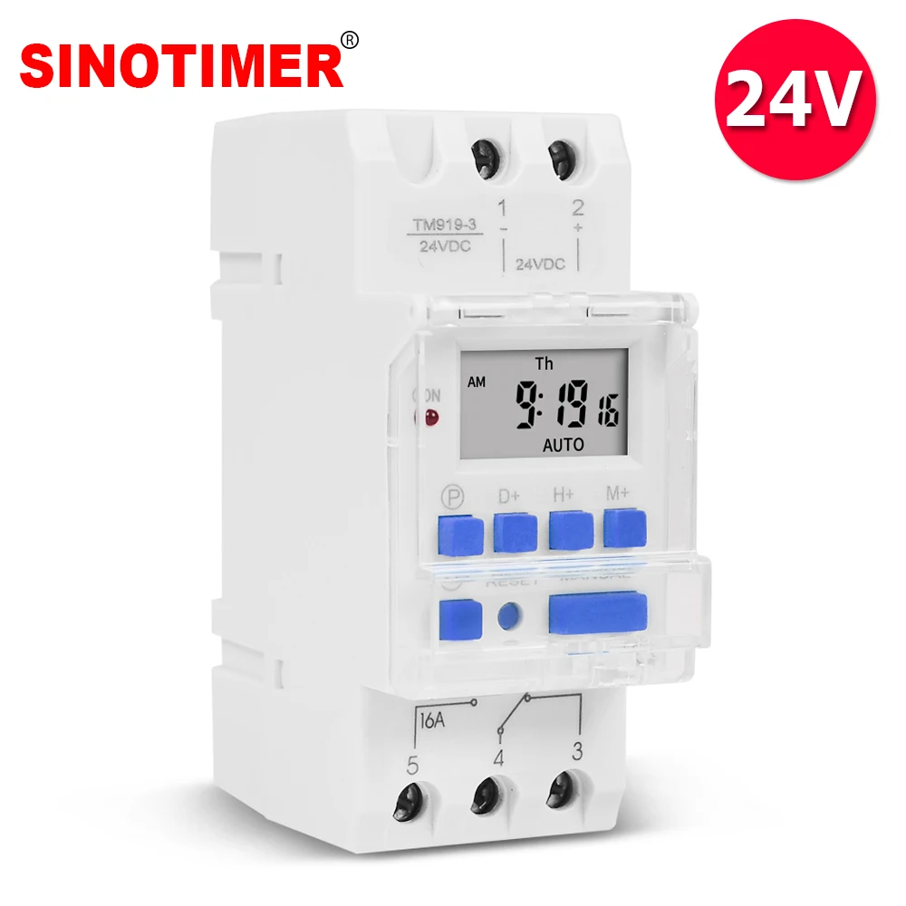 SINOTIMER-Programmable-Electronic-7-Days-DC24V-16A-Automatic-Gate-Timer ...