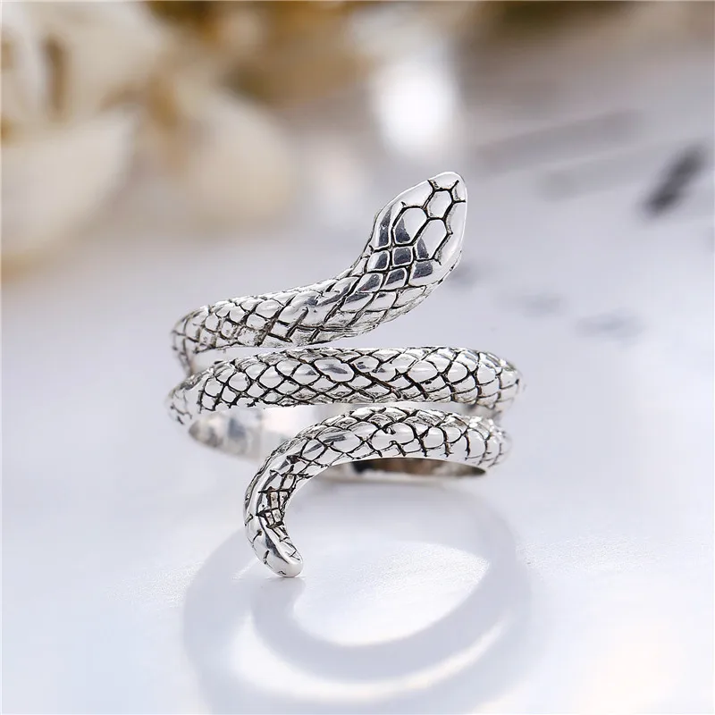 Anillo de serpiente Animal moda Punk estilo creativo anillo de ...