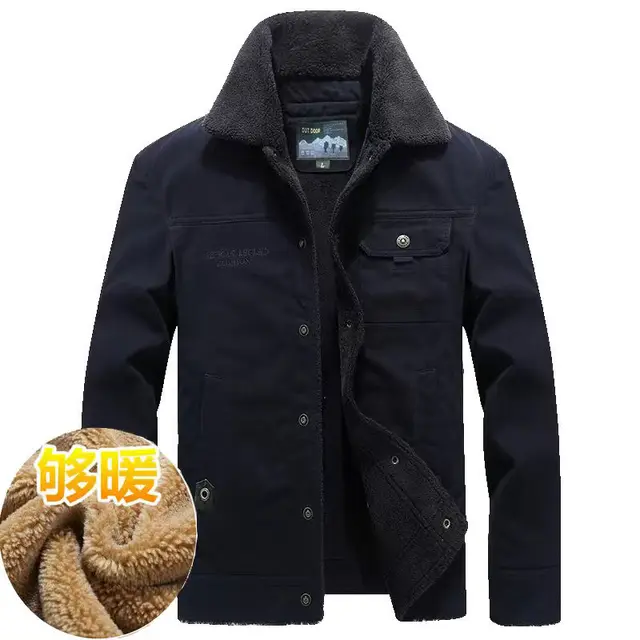 2020 Winter Bomber Jacket Men Air Force Pilot Jacket Warm Men Fur ...