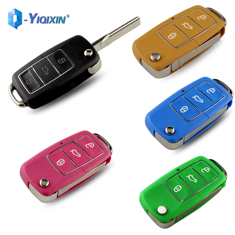 YIQIXIN-Multi-Color-3-Buttons-Flip-Remote-Car-Key-Shell-For-Volkswagen ...