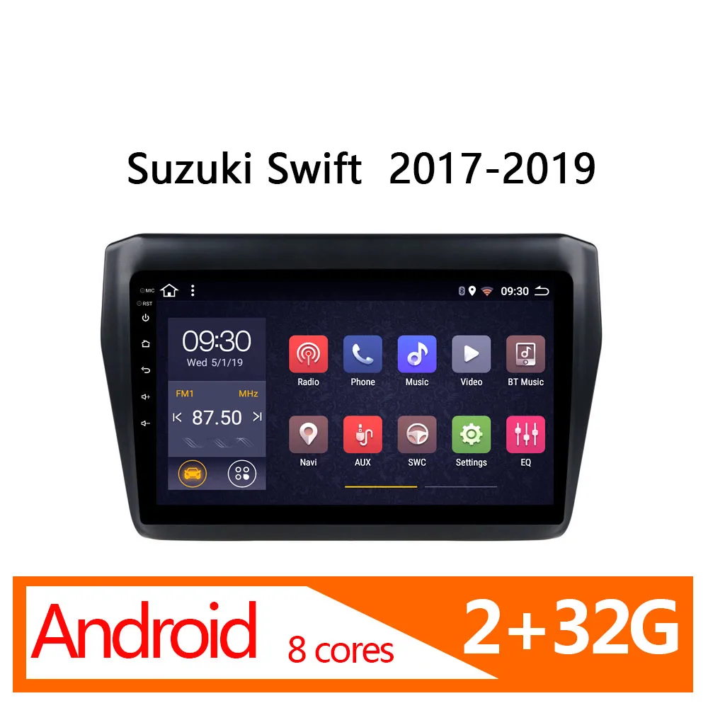 car radio android 2 32G 8 core for Suzuki Swift 2018 2019 atoto ...