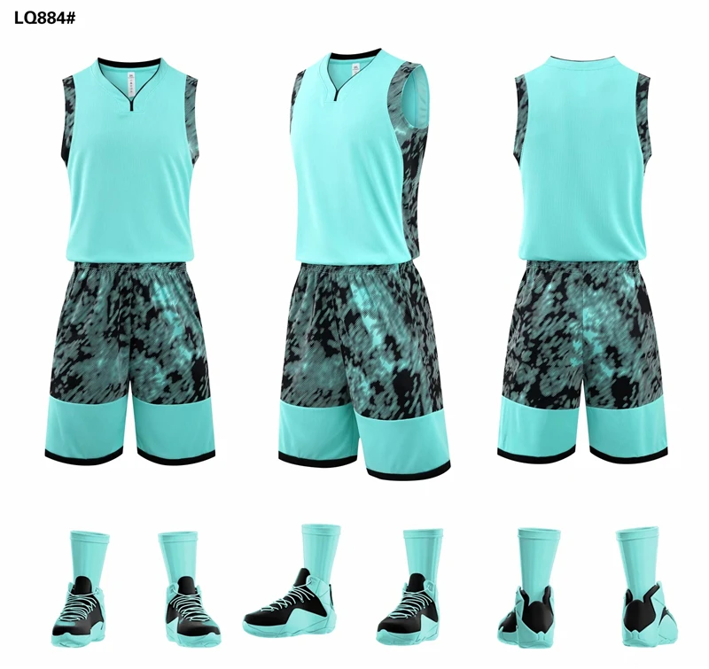 Blank Basketball Jerseys Camo