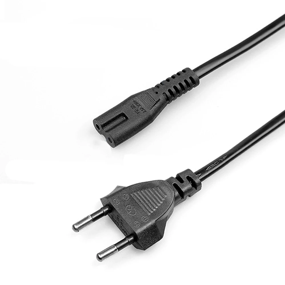 2-Prong-Pin-AC-EU-US-Power-Supply-Cable-Cord-High-Quality-Lead-Wire-2 ...