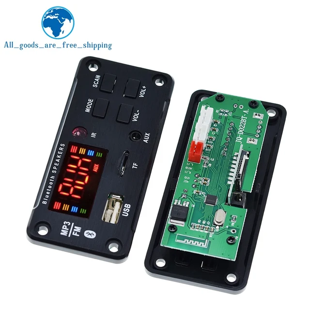 Mp3 Dekóder Tábla Színes Képernyő Bluetooth V5.0 Car Lejátszó Usb ...