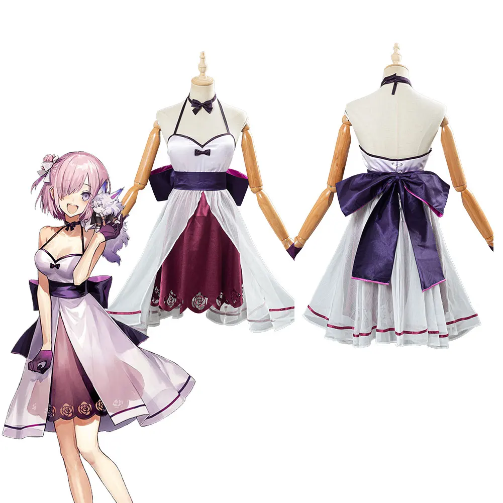 Fate Grand Order Mash Kyrielight Cosplay Costume Outfit - AllCosplay.com