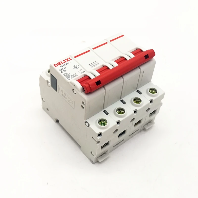 Generic Delixi Circuit Breaker Dz47s C Type 4 Poles 1a 2a 3a 4a 6a 10a 16a 20a 25a 32a 40a 50a ...