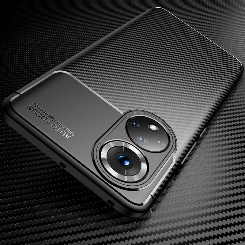 Honor50 Case Carbon Fiber Pattern Phone Cover For Honor 50 NTH-AN00 NTH ...