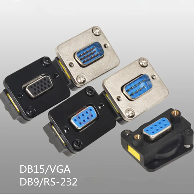 High Quality Vga Db15 Rs232 Db9 Data Cable Connector Db9 Plug Panel ...
