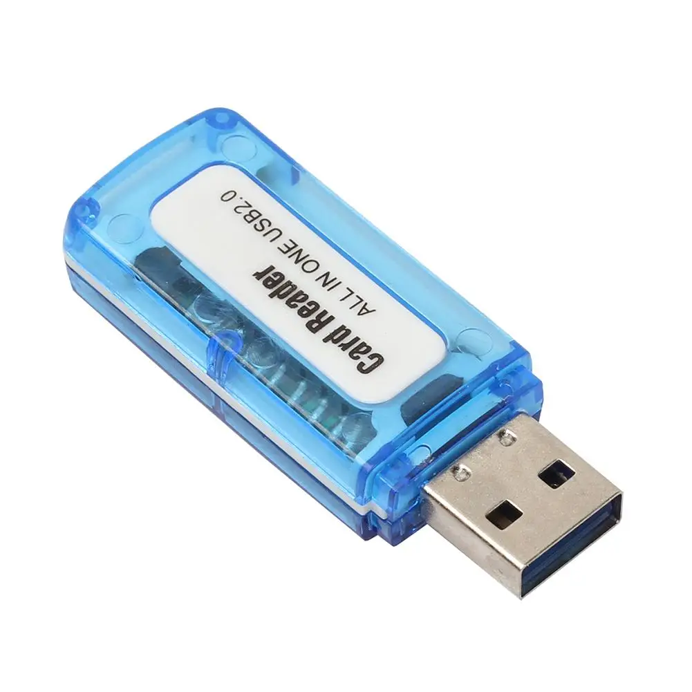 1pc Usb 2.0 4 In 1 Memory Multi Card Reader For M2 Sd Sdhc Dv Micro Sd ...