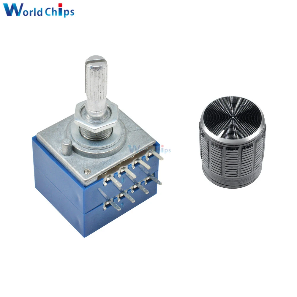 Rotary Potentiometer 50k 100k Log Alps Rh2702 Audio Volume Control Pot ...