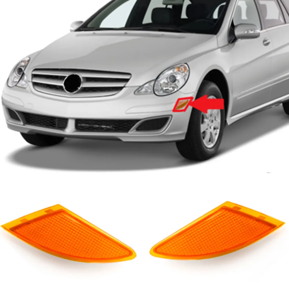 Left & Right Front Bumper Turn Signal Indicator Light Lamp for W251 ...