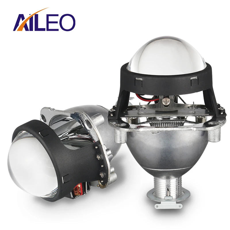 AILEO 2.5 inch bi xenon Projector lens with DRL LED angel eyes shrouds 9005 HB3 9006 HB4 H4 H7 ...