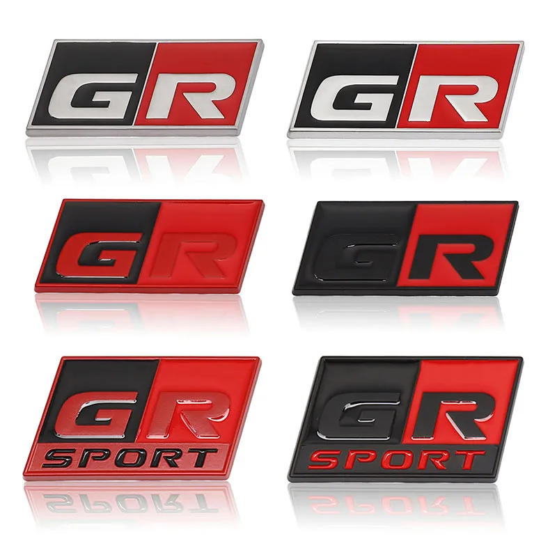 Car Sticker GR Sport Logo Decal Front Hood Grille for Toyota HV YARiS ...