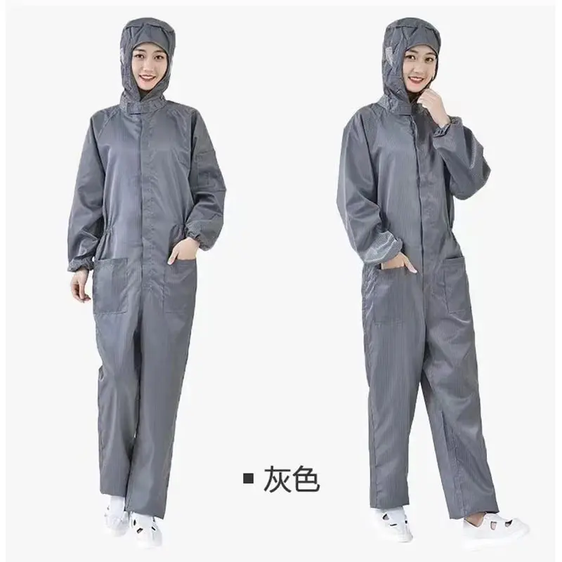 One-piece Coveralls Clean Clothes Hood Cleanroom Garments Clean Food ...