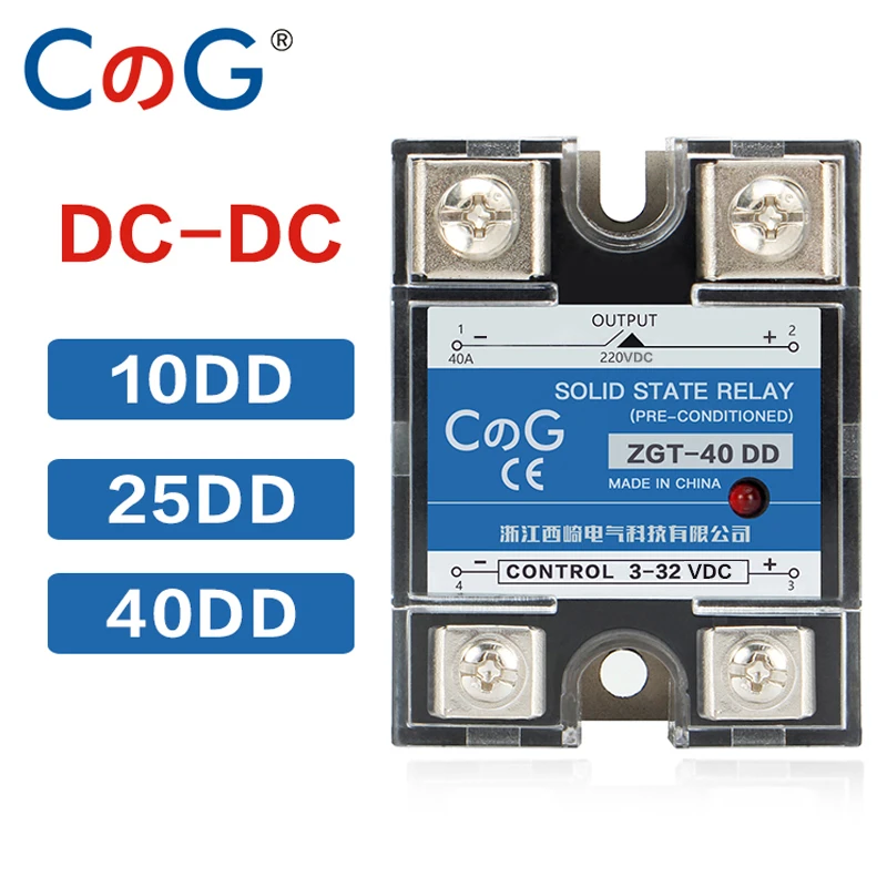 Solid State Relay 40dd Dc Dc - Cg Ssr-10dd 25dd 40dd 200a 600a Ssr Single Phase Dc - Aliexpress