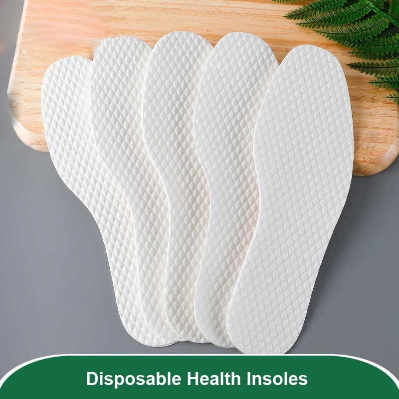10-Pairs-Disposable-Health-Insoles-Breathable-Nature-Wood-Pulp-Shoe-Pad ...