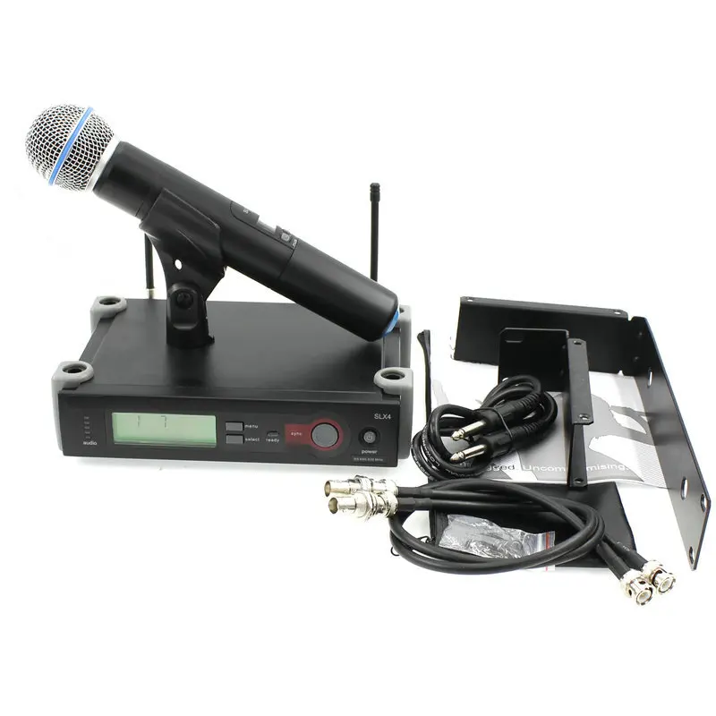 Slx24 Uhf Karaoke Wireless Microphone System With Transmitter Mic Rack ...